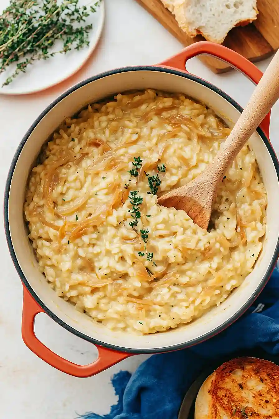 Perfect Caramelized Onion Risotto