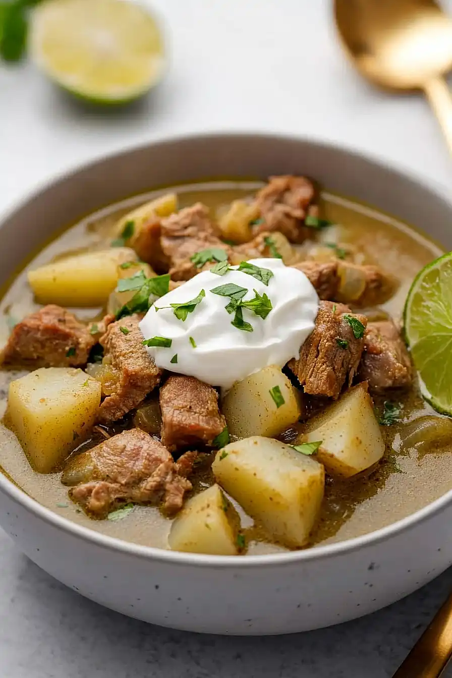 Slow-Cooked New Mexico Hatch Green Chile Stew