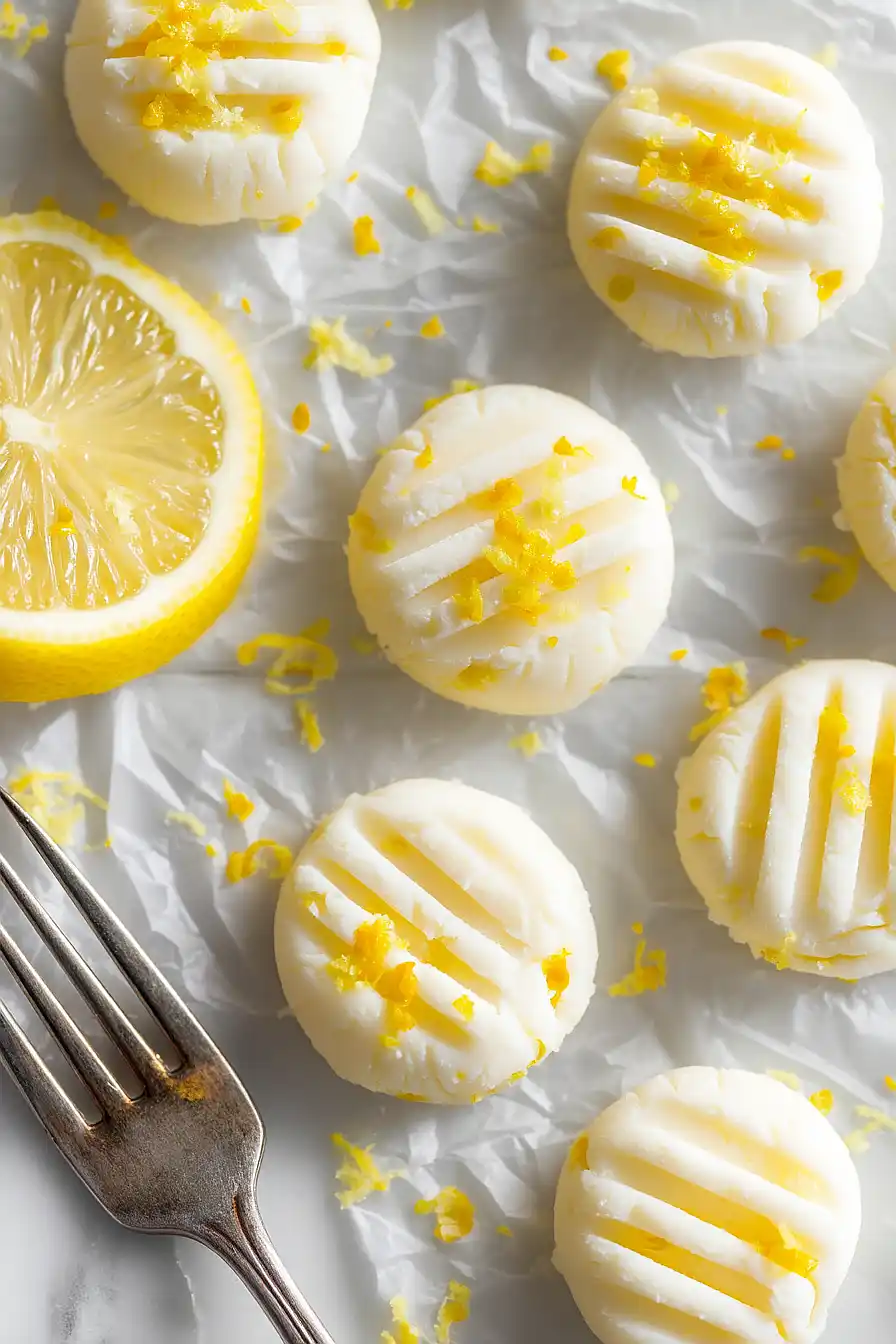 Buttery Lemon Cream Cheese Mints