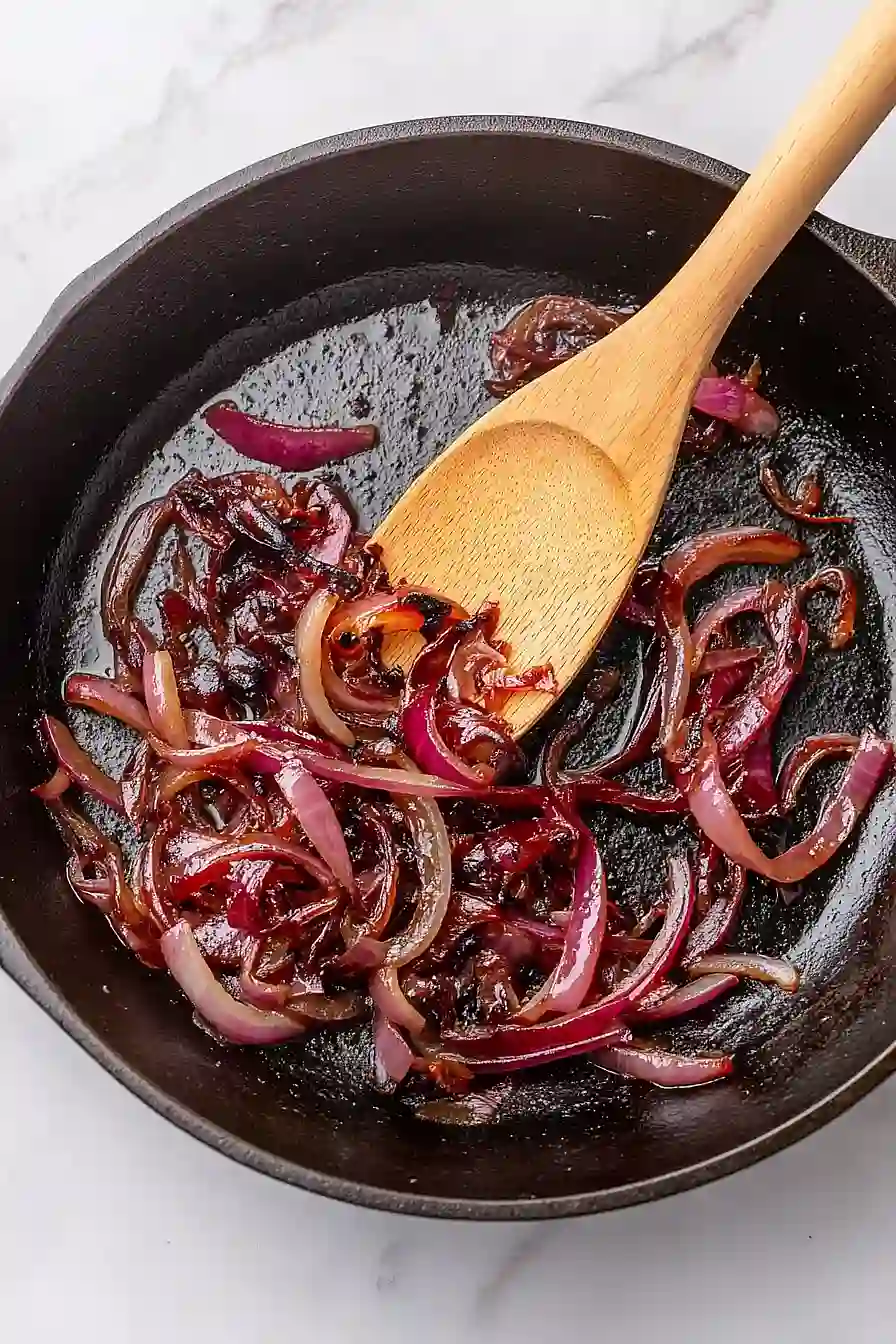 Balsamic Caramelized Red Onions