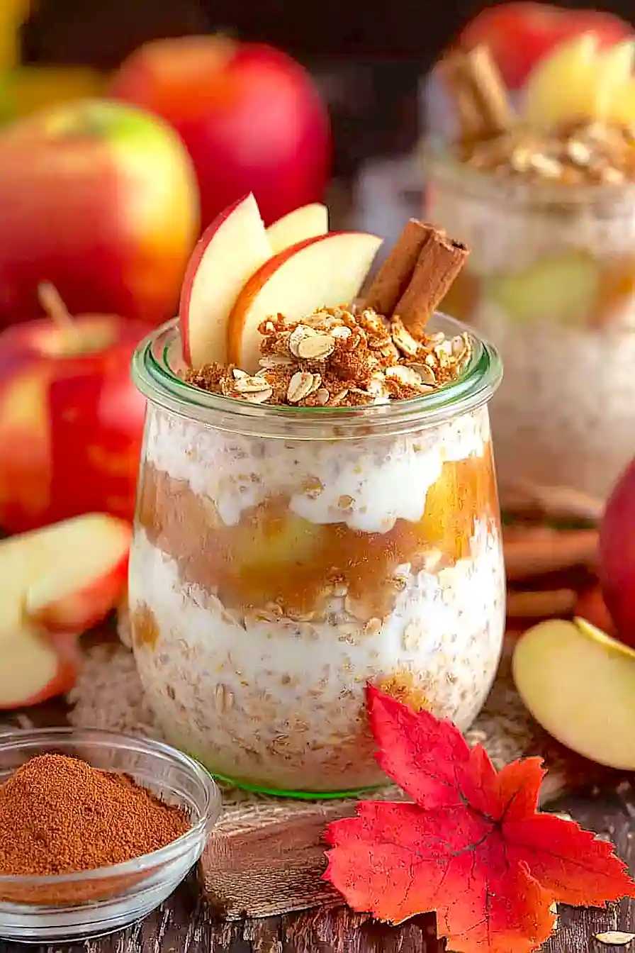 Irresistible Apple Cider Overnight Oats