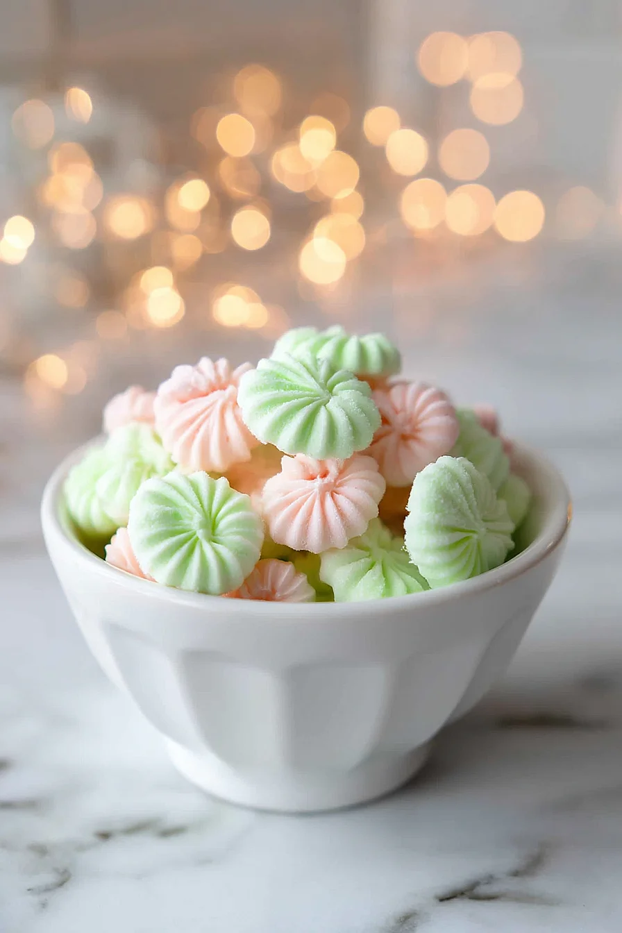 Elegant Piped Cream Cheese Mints
