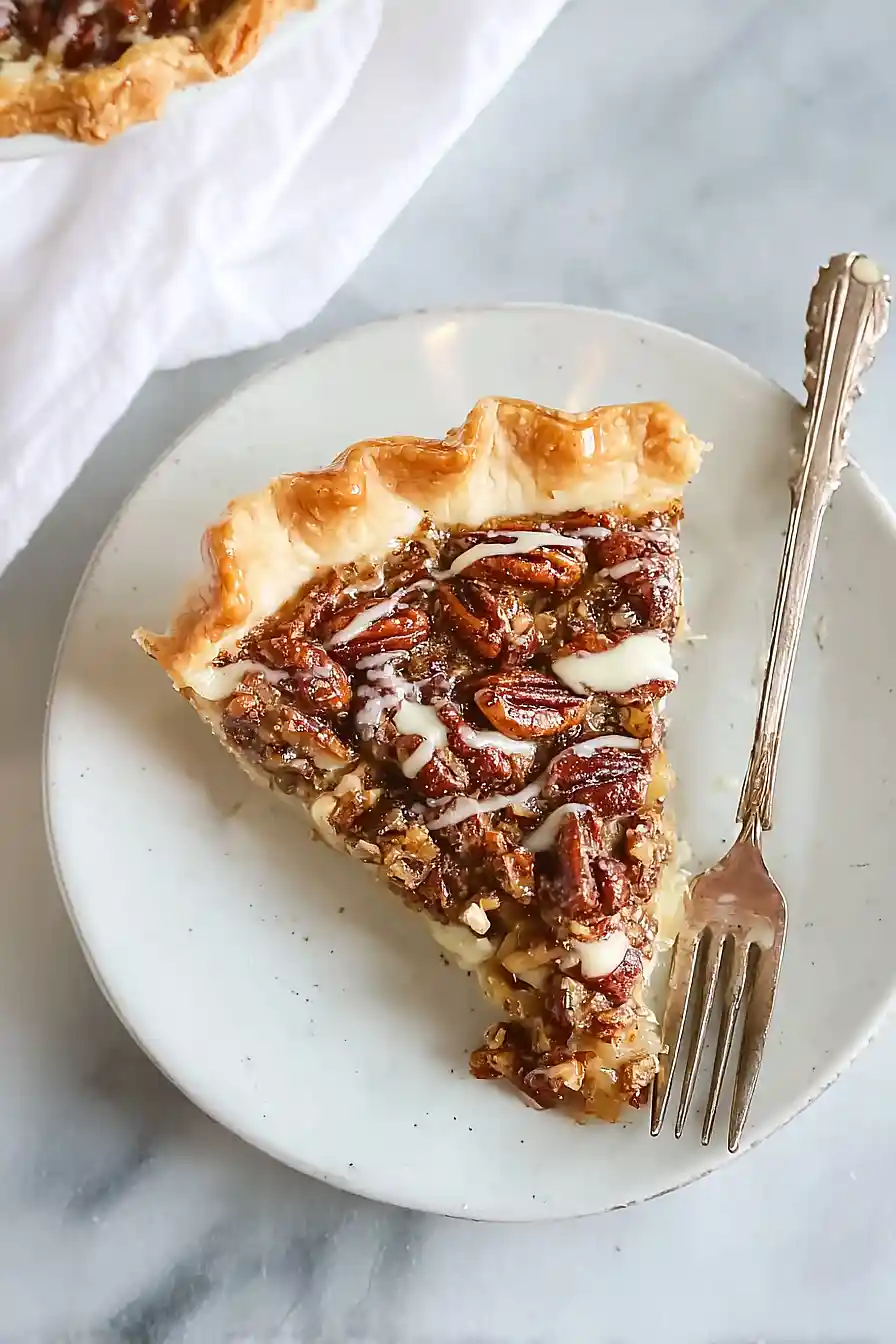 Homemade White Chocolate Pecan Pie