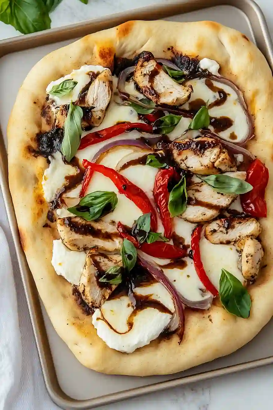 Mozzarella Balsamic Chicken Pizza