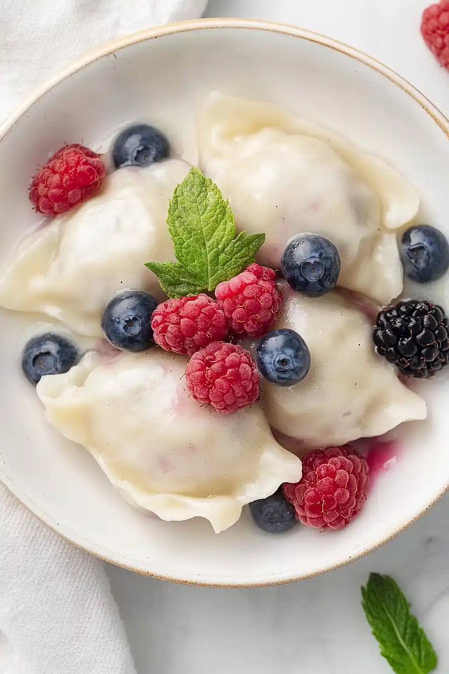 Traditional Black Raspberry Dumplings