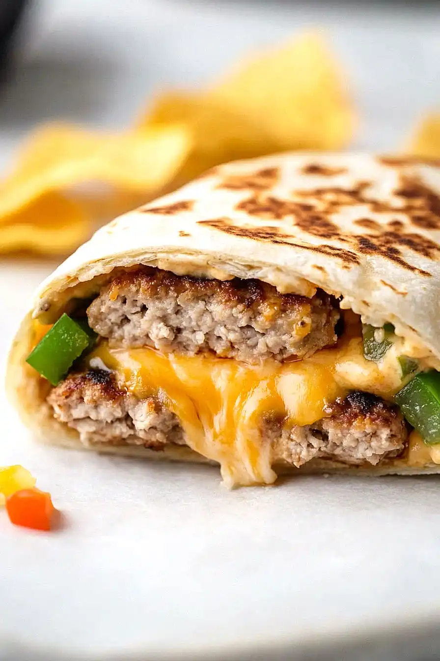 Crispy Turkey Burger Crunch Wrap