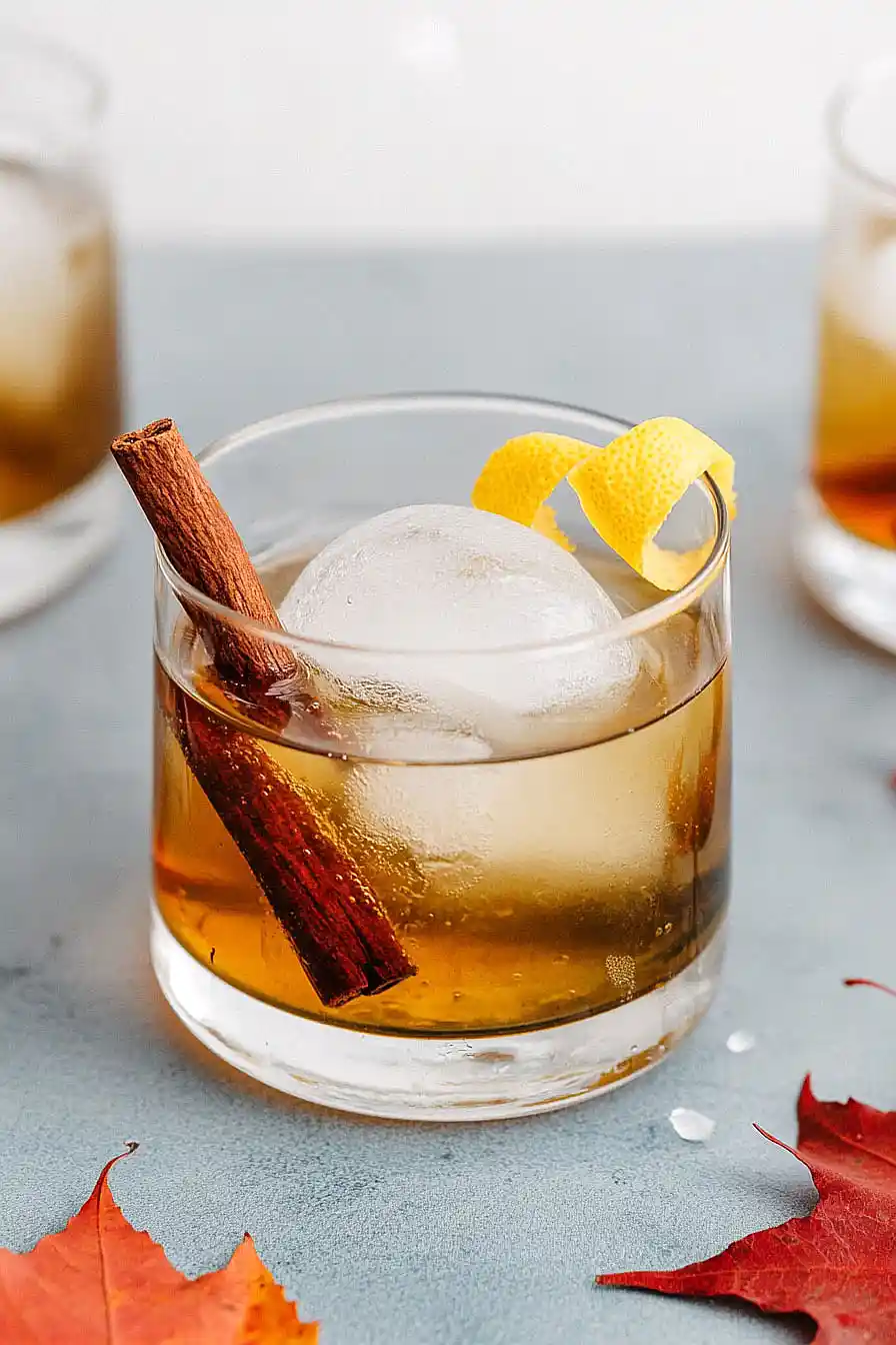 Elegant Smoked Maple Bourbon Old Fashioned