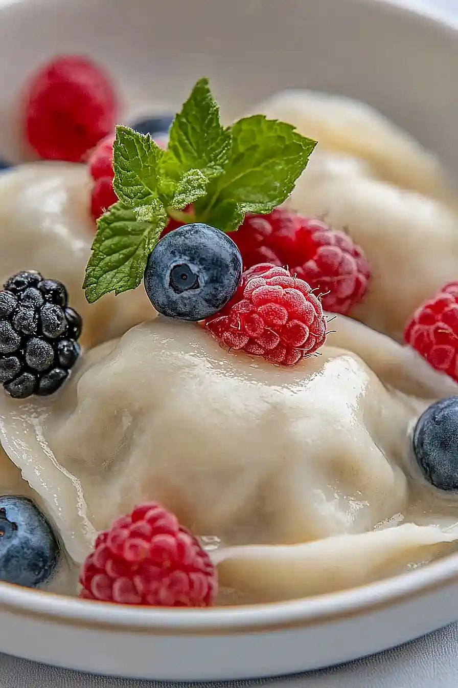 Traditional Black Raspberry Dumplings
