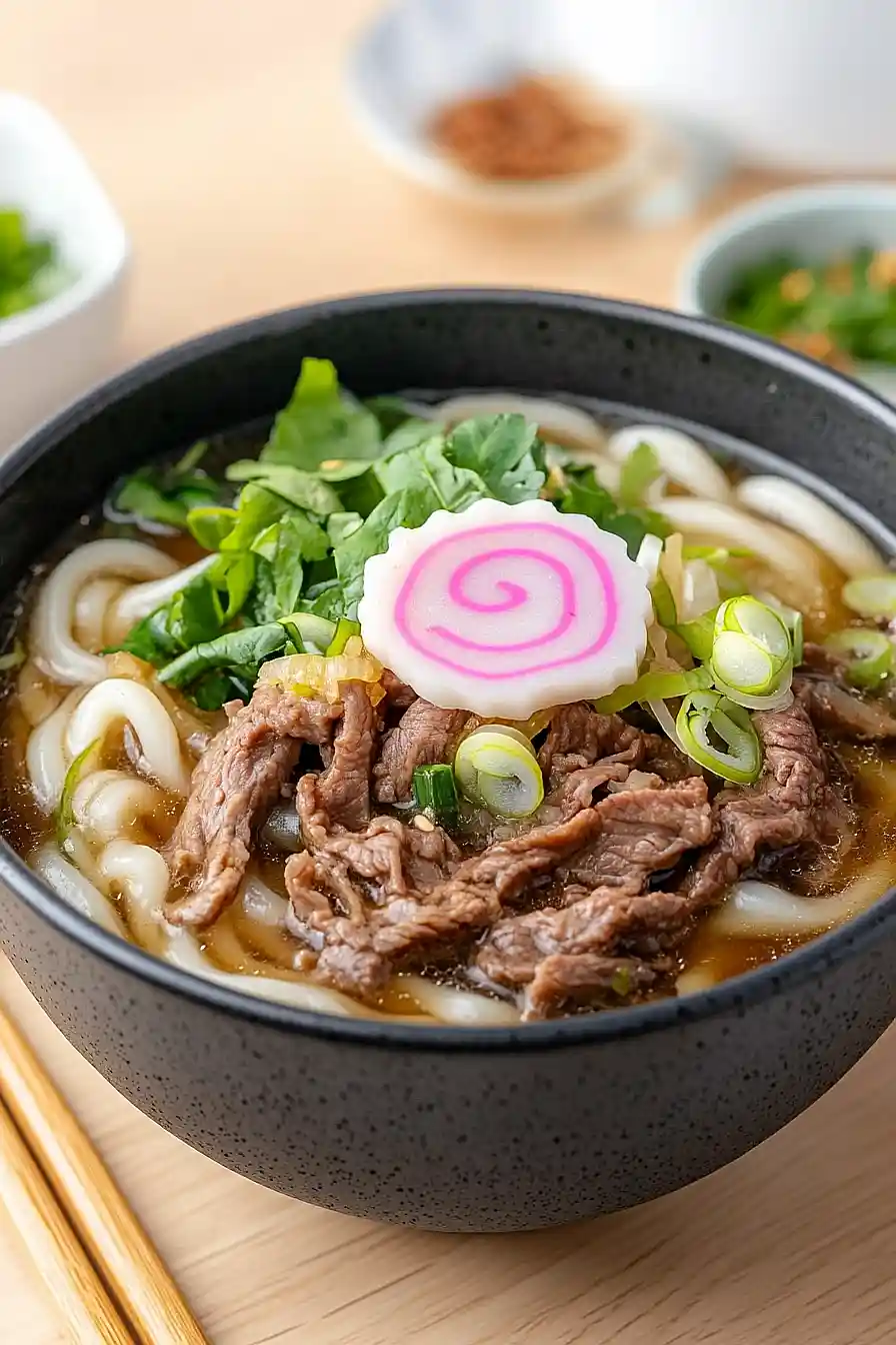 Quick Beef Udon Noodles
