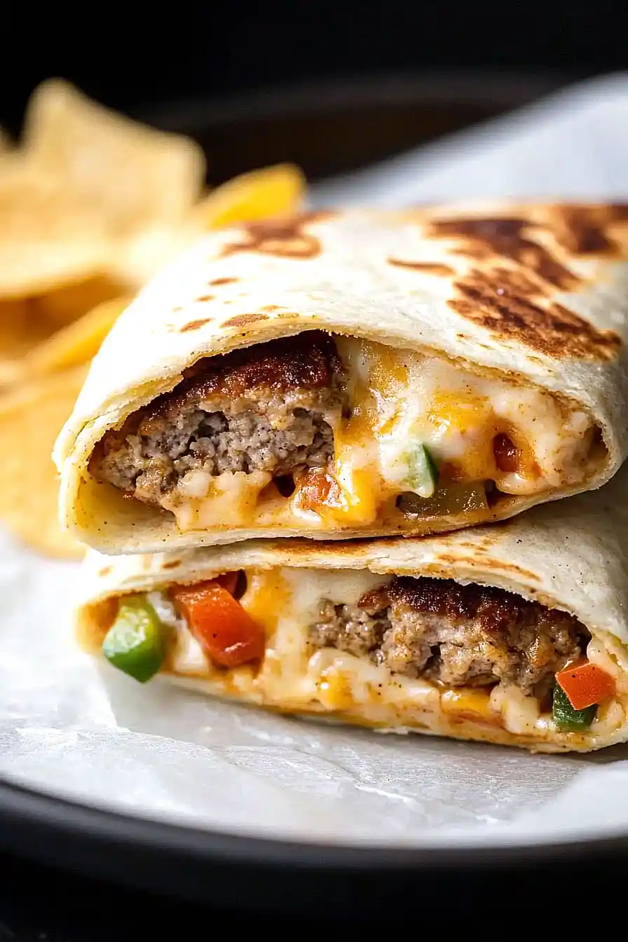 Crispy Turkey Burger Crunch Wrap