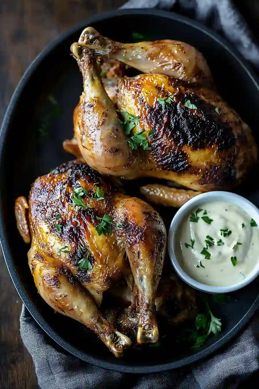 Garlic Instant Pot Cornish Hens