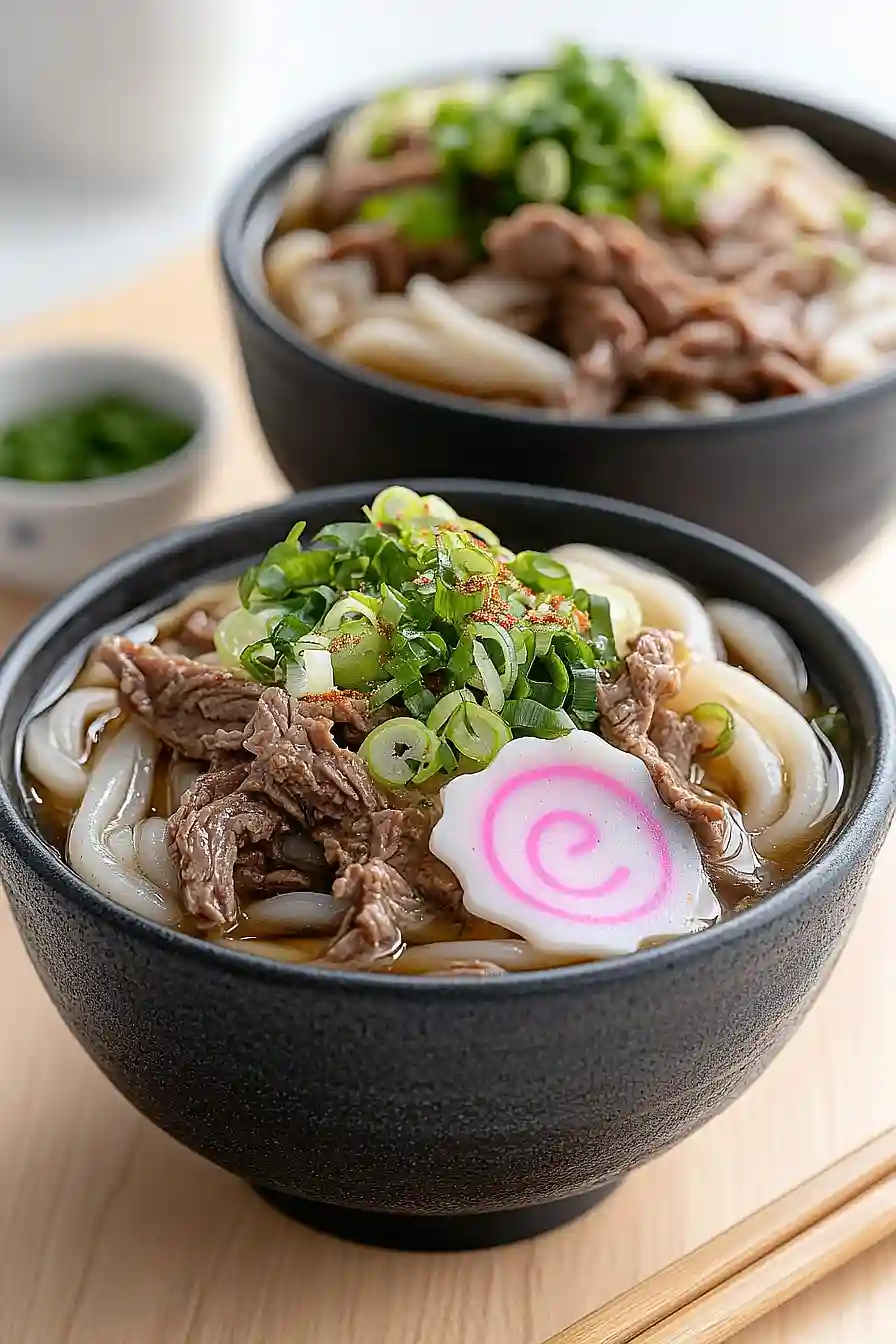 Quick Beef Udon Noodles