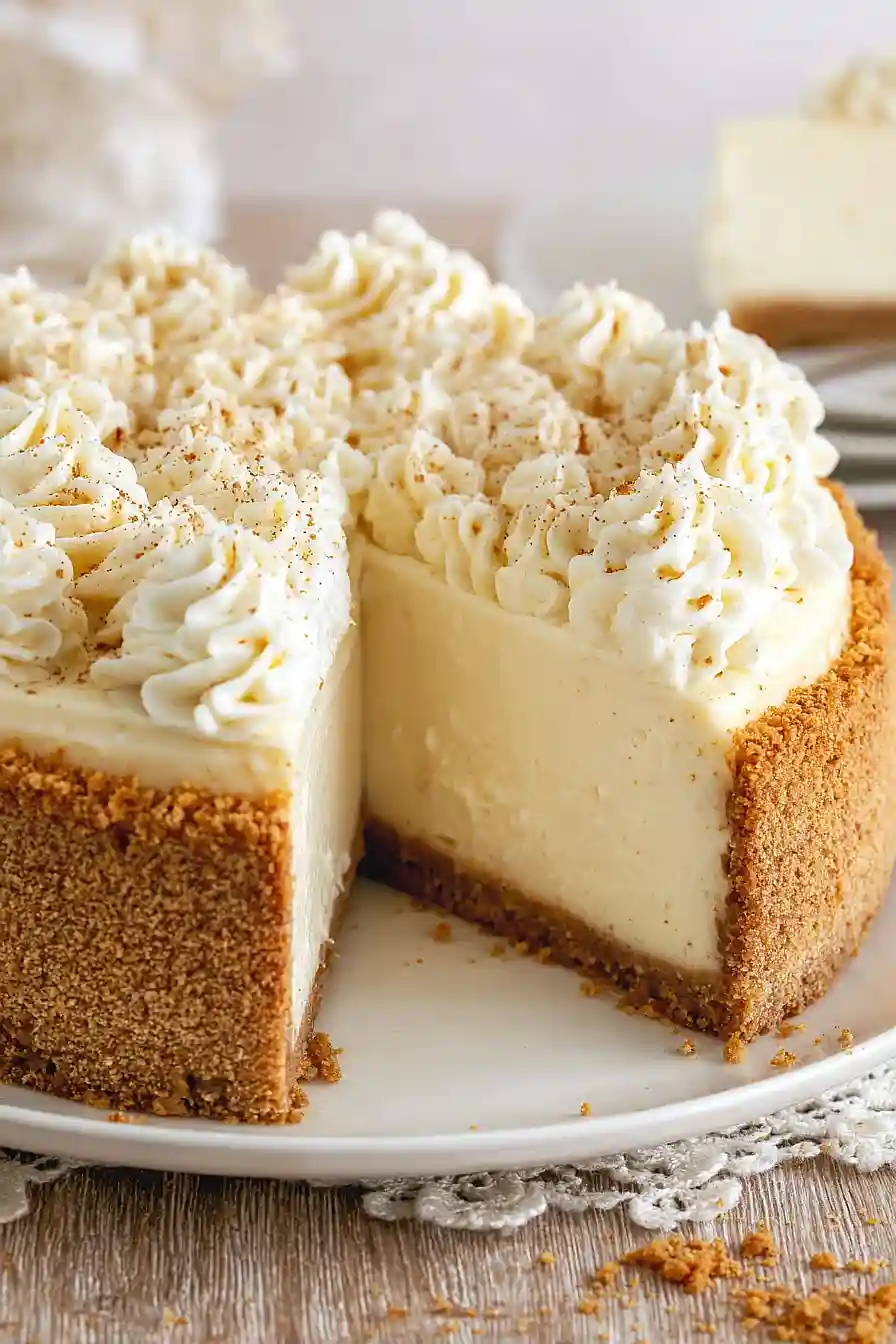 Nutmeg Eggnog Cheesecake