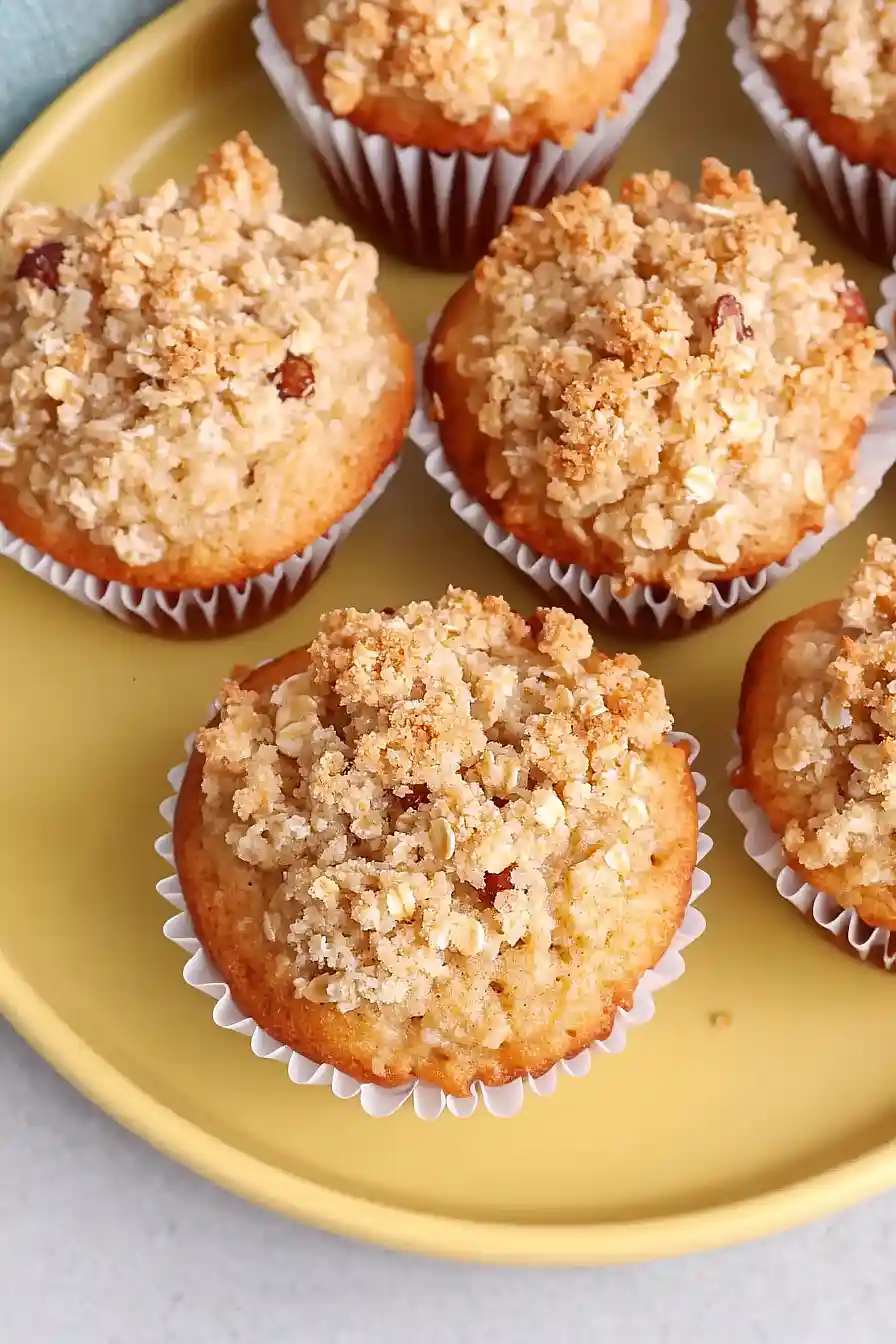 Streusel Instant Oatmeal Muffins