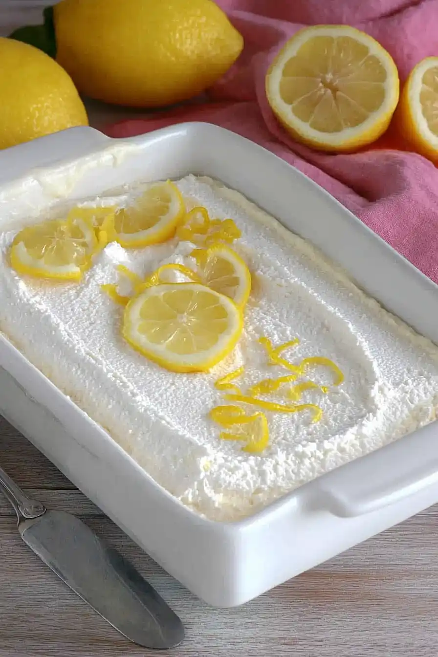 Classic Lemon Pudding Cheesecake