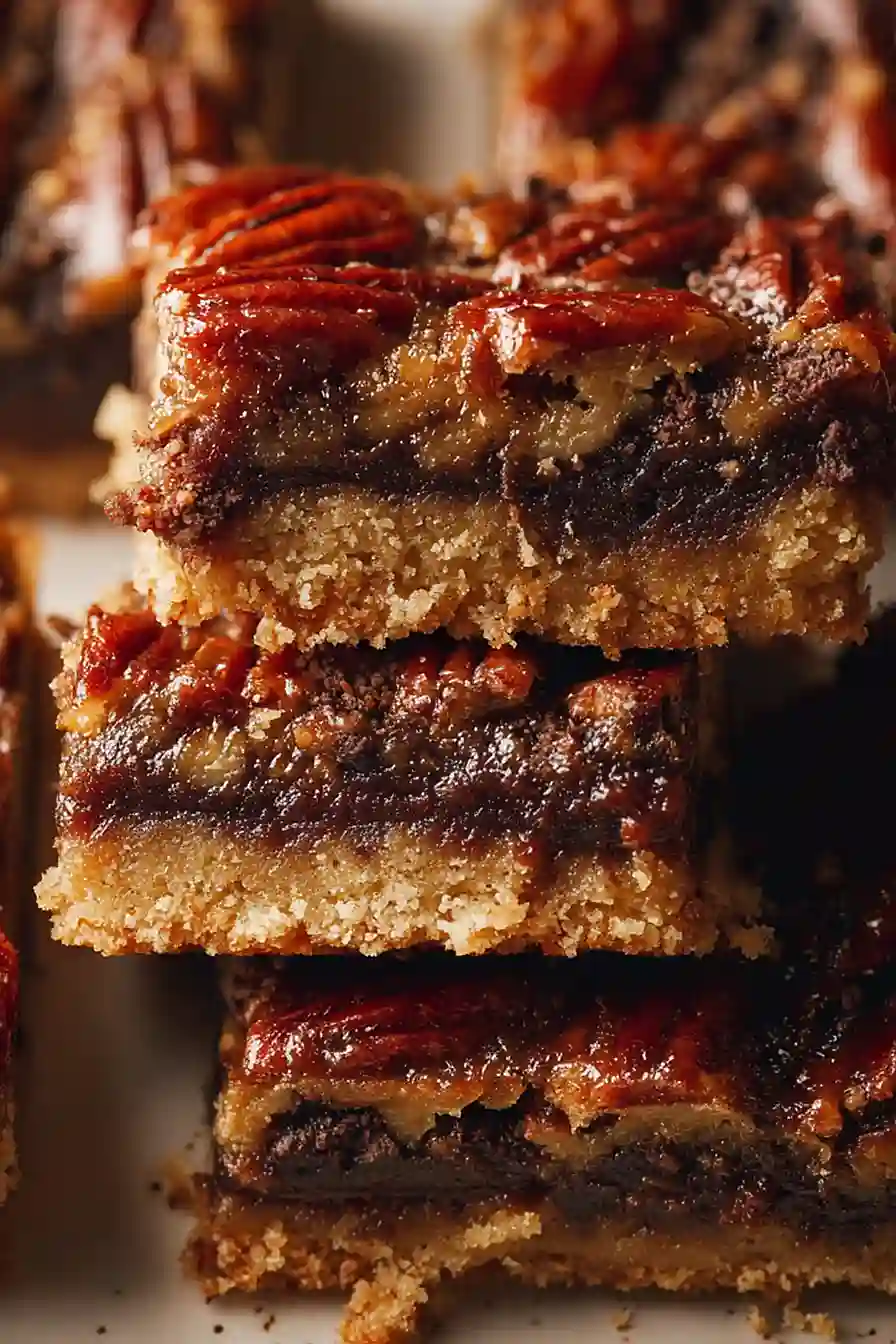 Irresistible Chocolate Chip Pecan Pie Shortbread Bars