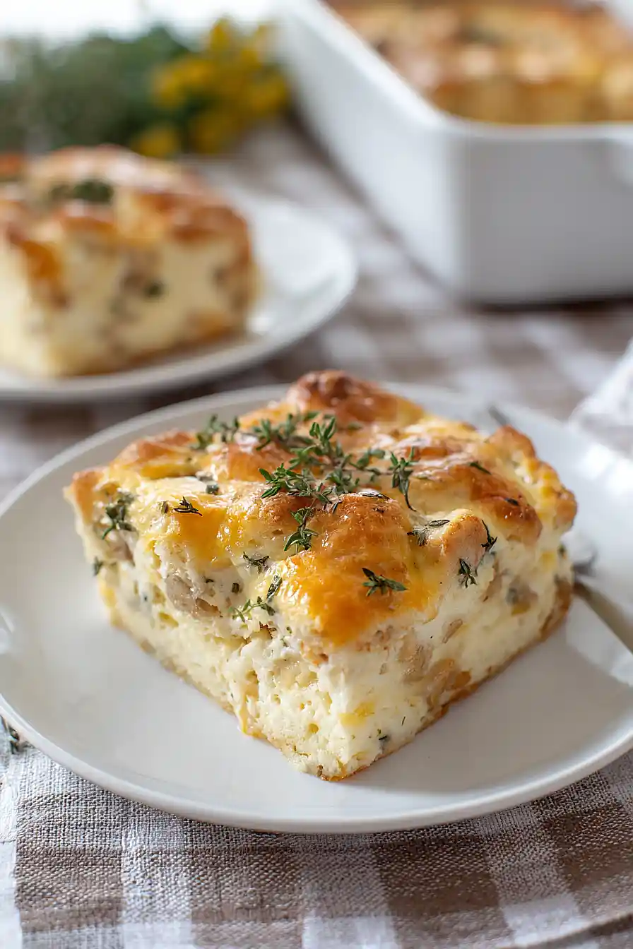 Simple Stuffing Egg Casserole