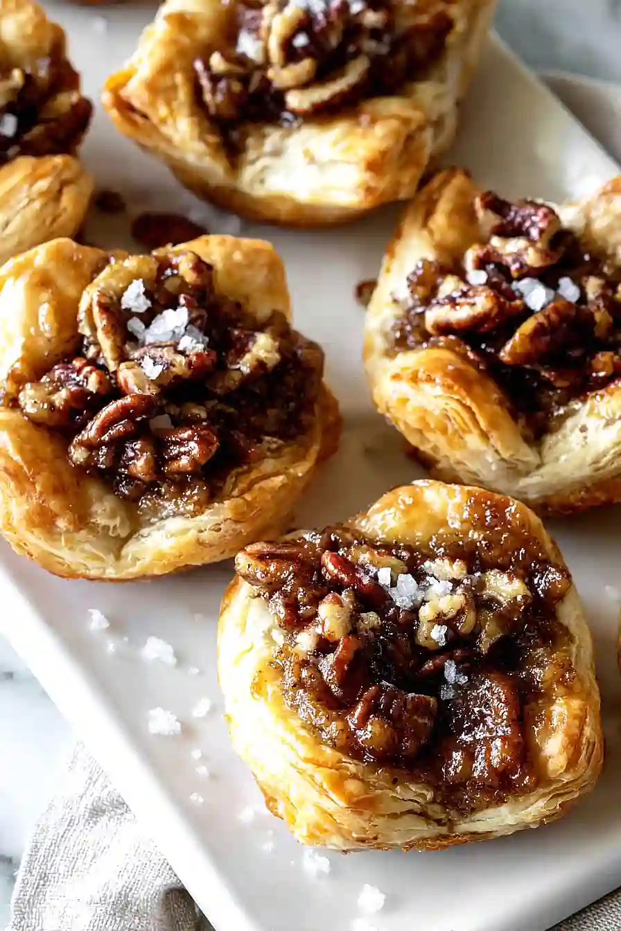 30-Minute Puff Pastry Pecan Pie Bites