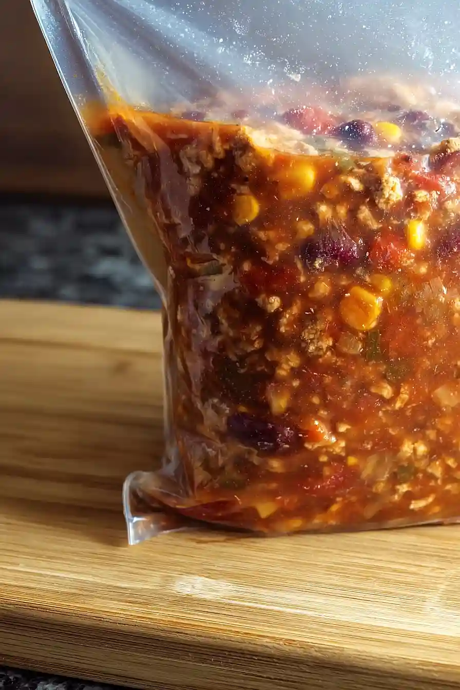 Ground Turkey Chili Freezer Meal