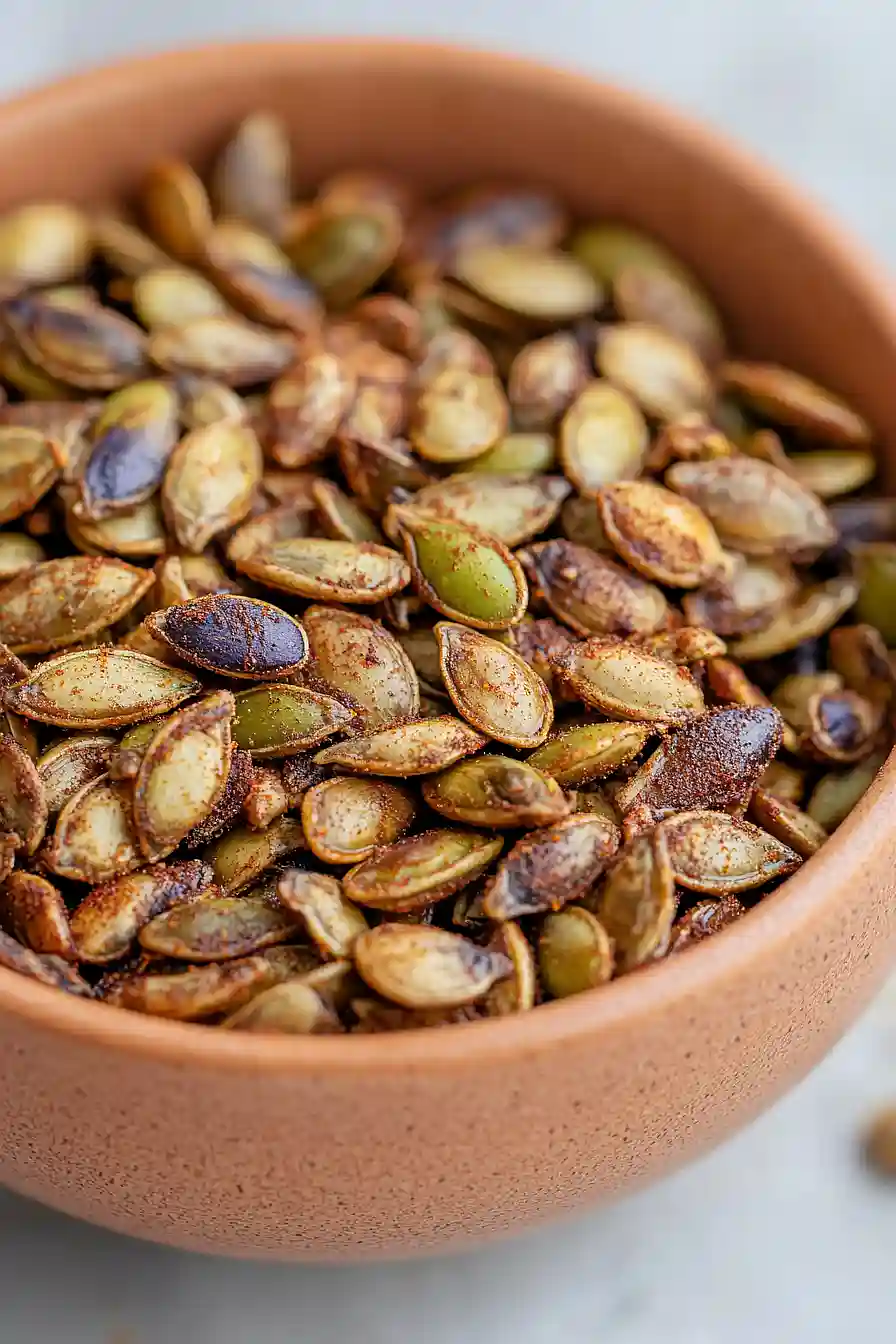 Homemade Sweet and Spicy Roasted Pumpkin Seeds
