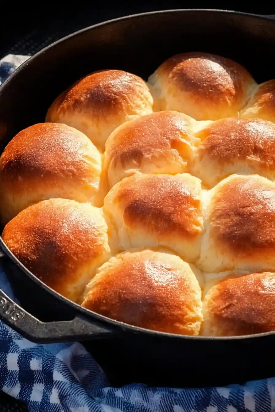 Easy Dutch Oven Dinner Rolls
