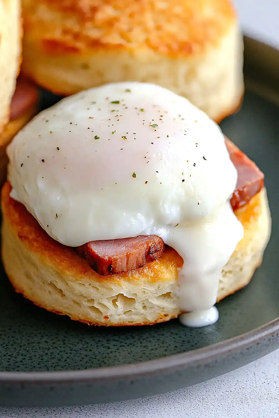 Buttery Biscuit Eggs Benedict