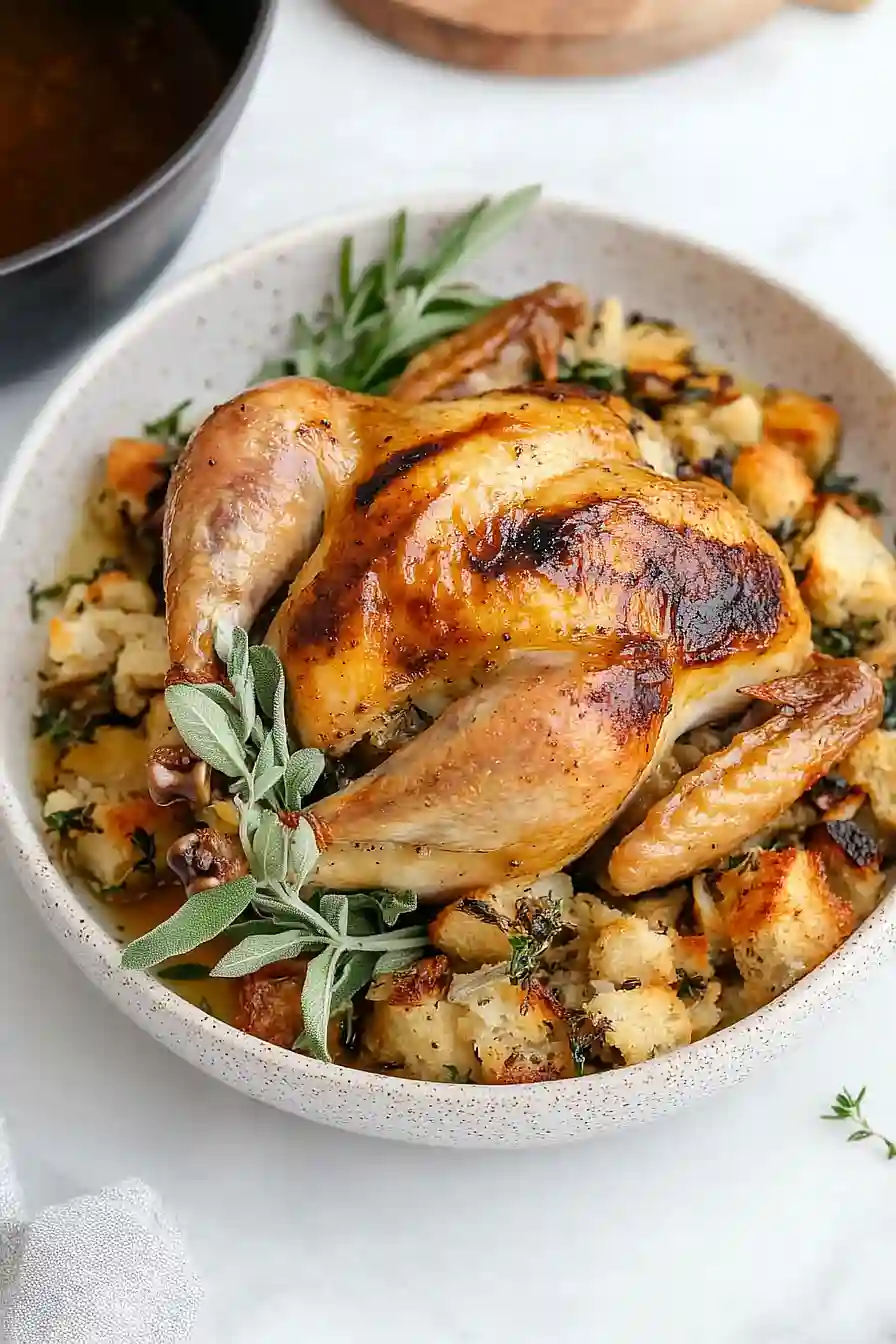 Mouthwatering Cornish Hens with Stuffing Recipe