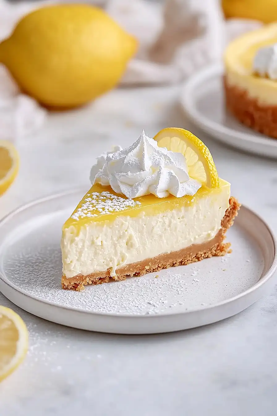 Ultimate Lemon Cheesecake with Shortbread Crust