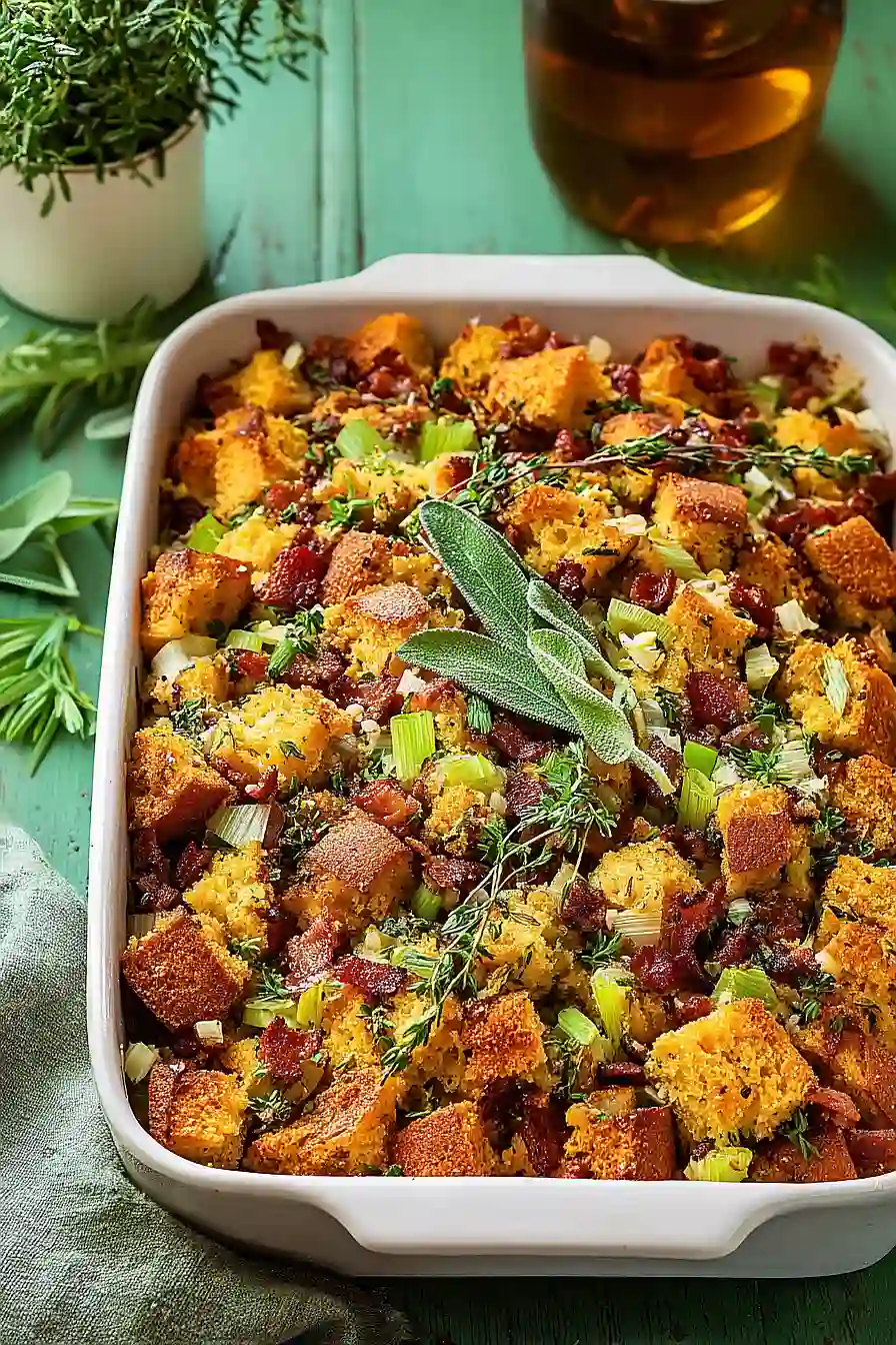 Bacon Cornbread Stuffing
