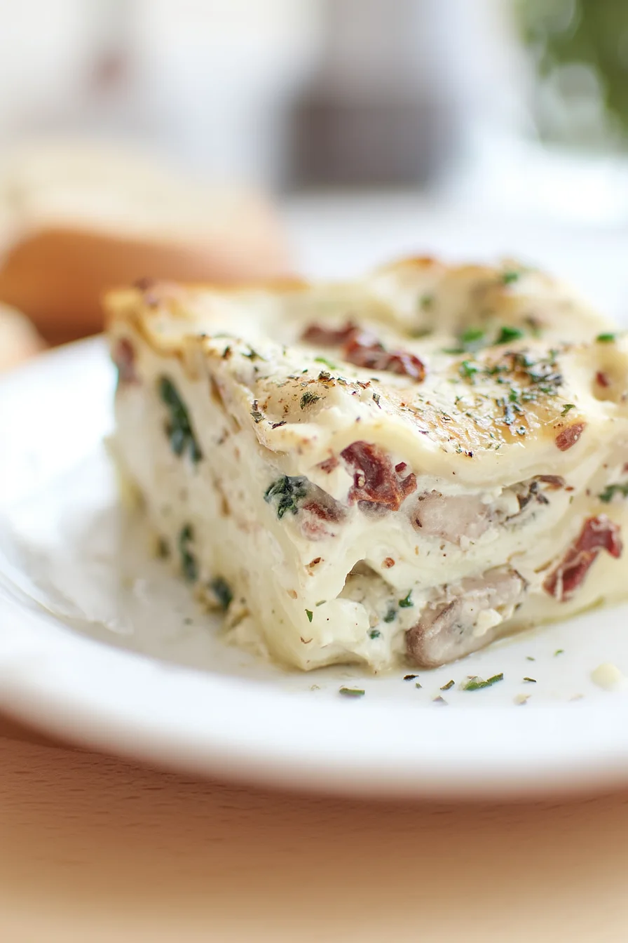 Classic Sun Dried Tomato Lasagna