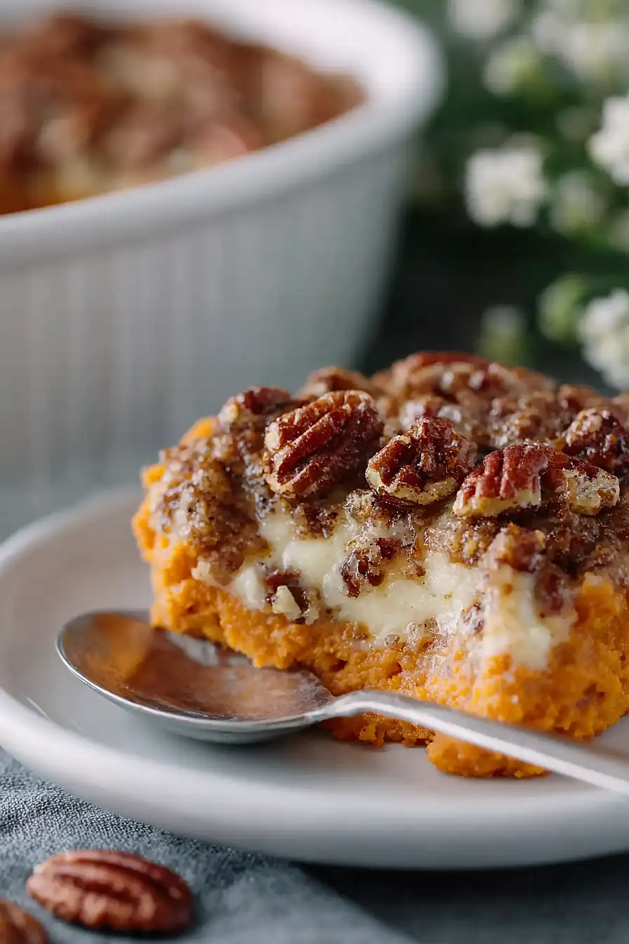 Classic Not Too Sweet Sweet Potato Casserole