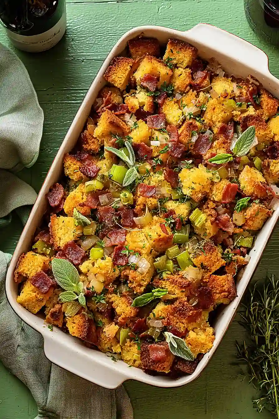 Bacon Cornbread Stuffing