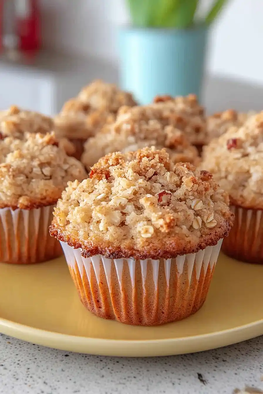 Streusel Instant Oatmeal Muffins