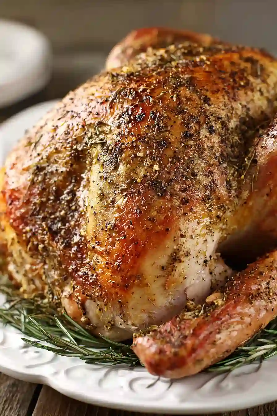 Homemade Dry Rub Roasted Turkey