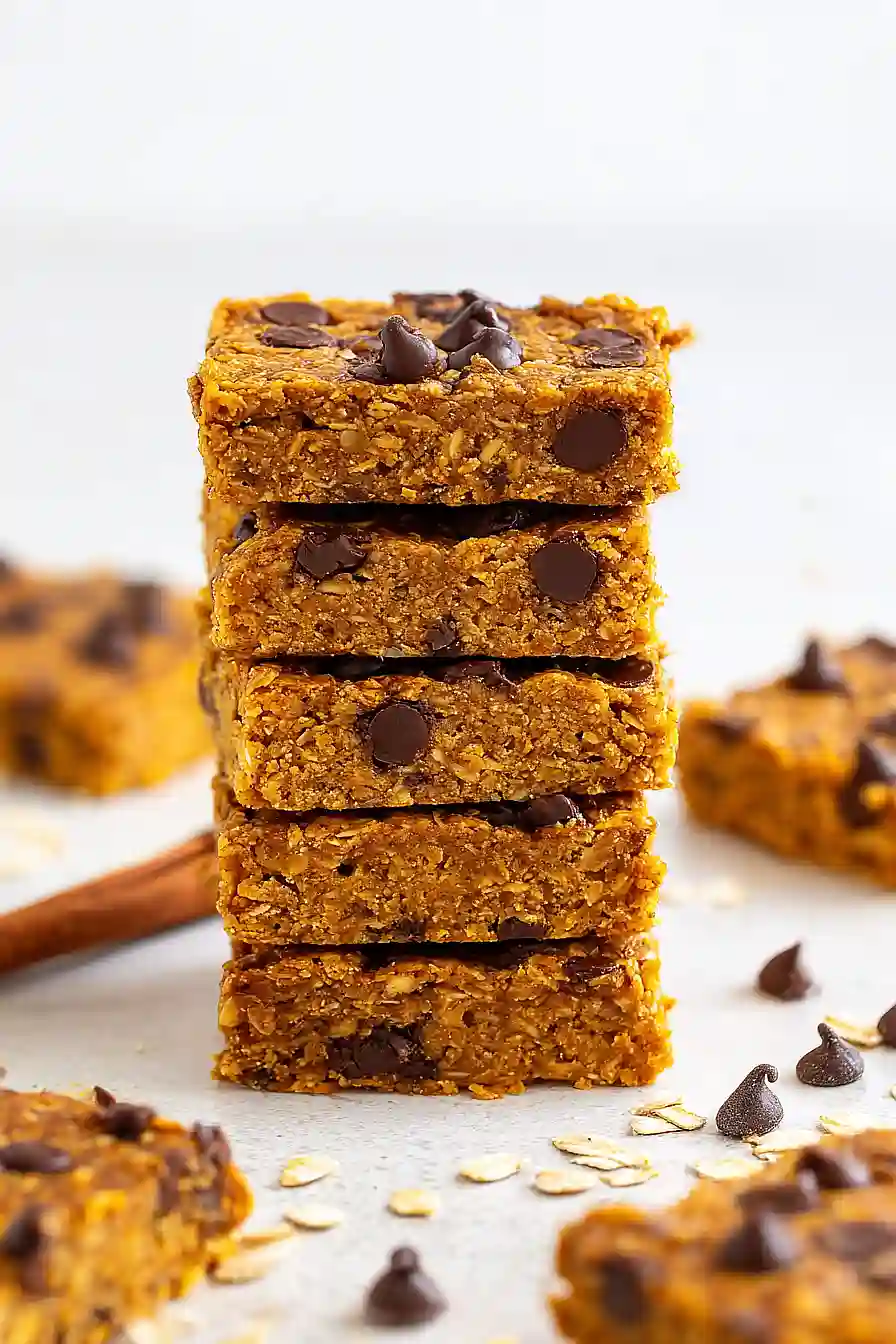 Classic 3-Ingredient Pumpkin Oatmeal Bars