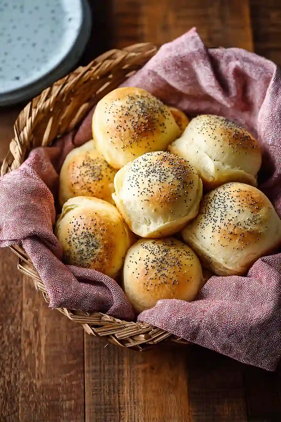 Golden 3-Ingredient Dinner Rolls