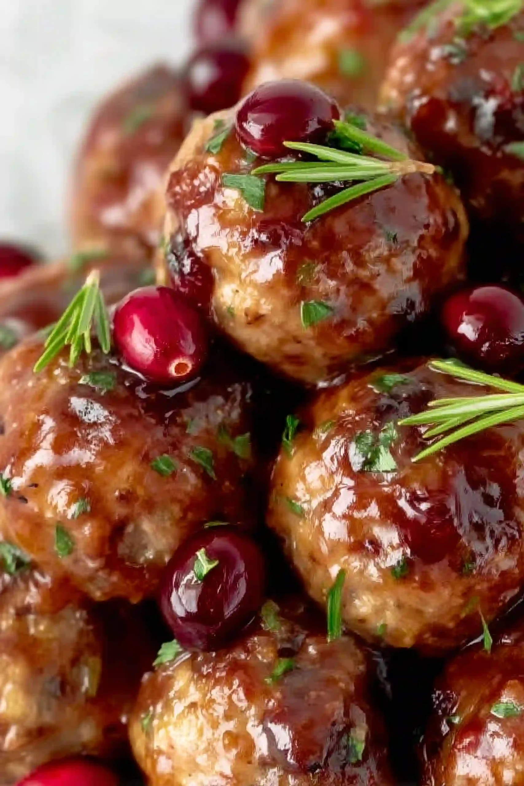 Homemade Cranberry and Stuffing Turkey Meatballs