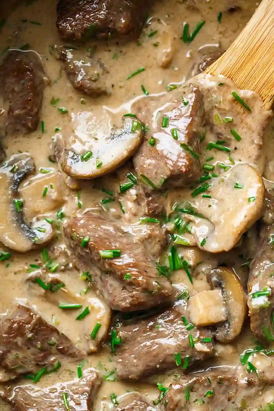Creamy Authentic Beef Stroganoff