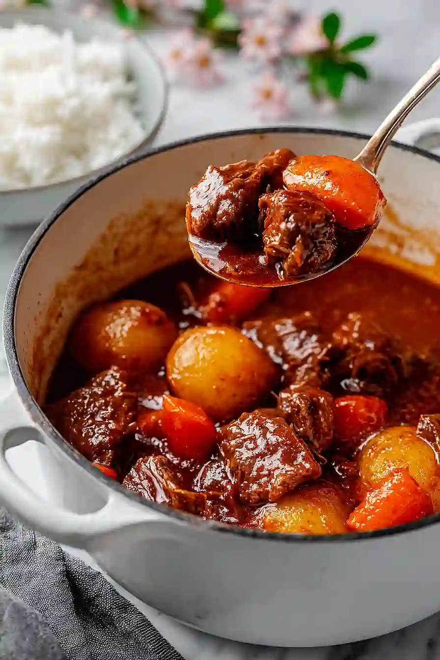 Slow-Cooked Beef Stew Hawaiian Style