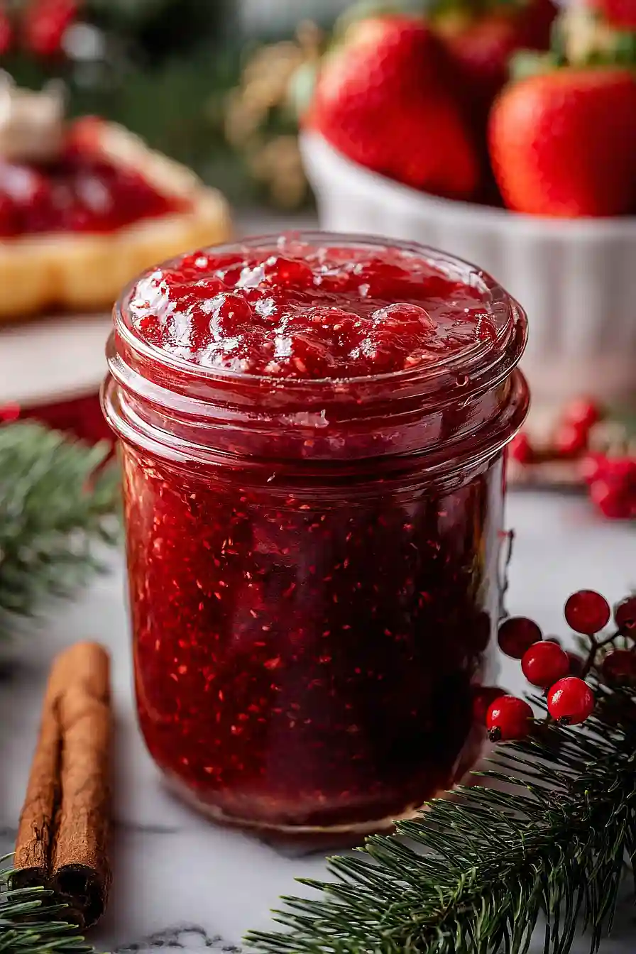 Spiced Christmas Strawberry Jam