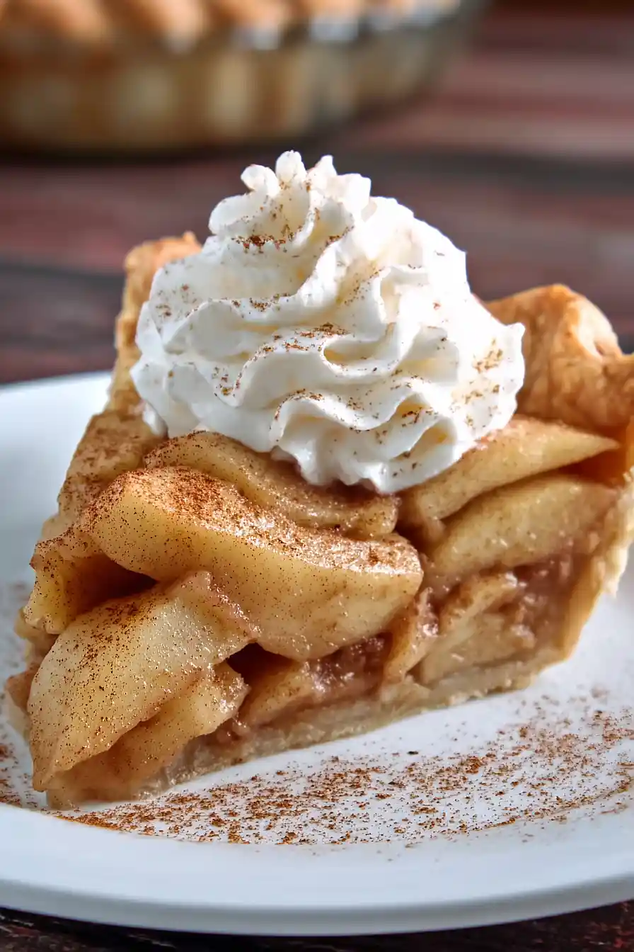 Open-Face Apple Pie Without Top Crust