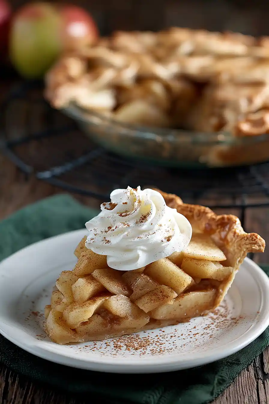 Open-Face Apple Pie Without Top Crust