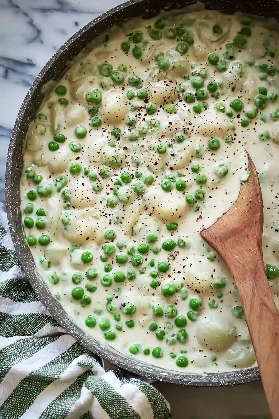 Perfect Creamed Peas and Pearl Onions