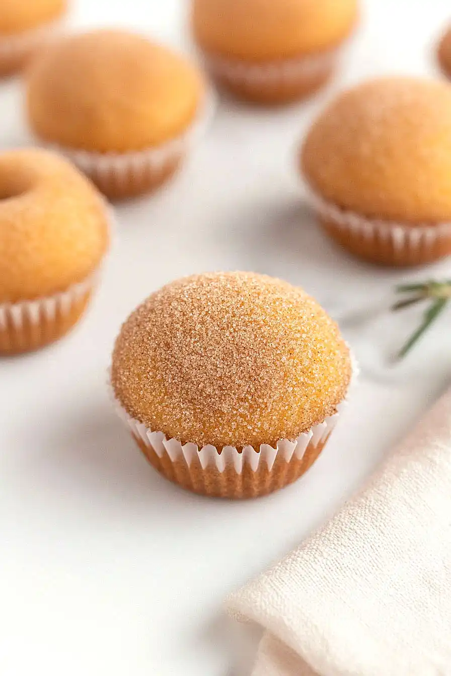 Classic Apple Cider Donut Mini Muffins