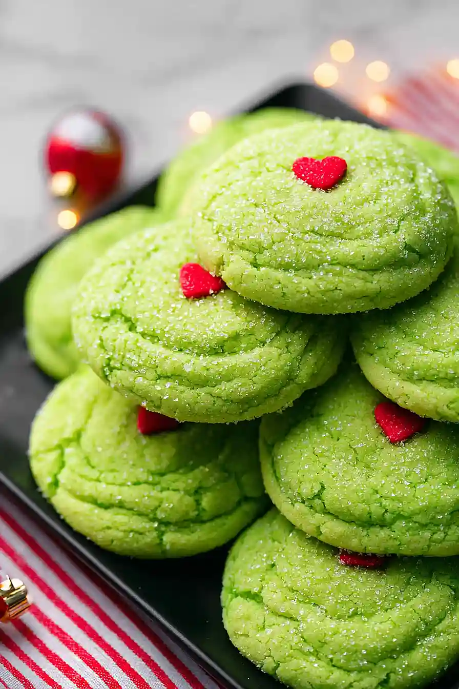 Sweet Grinch Sugar Cookies