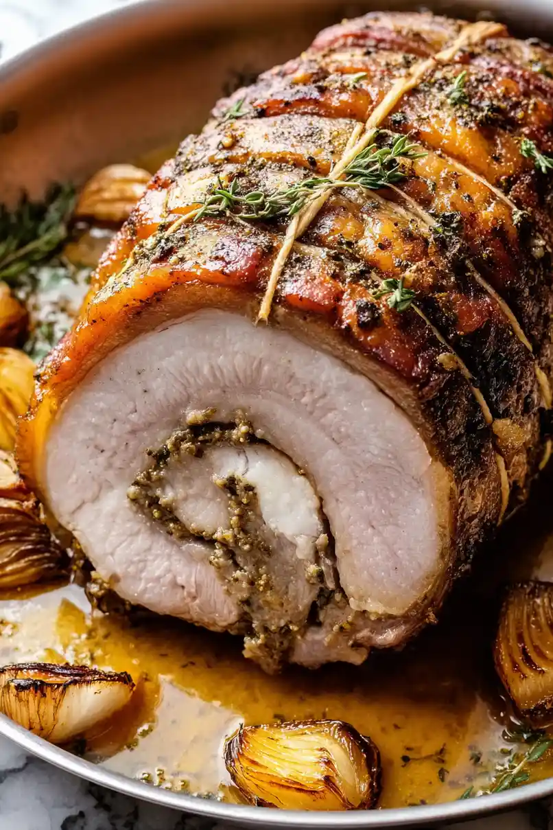 Delicious Christmas Stuffed Pork Roast