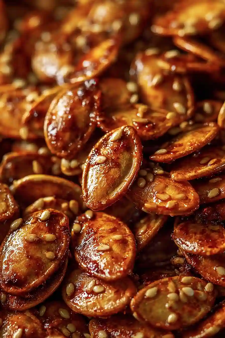 Homemade Maple Glazed Pumpkin Seeds