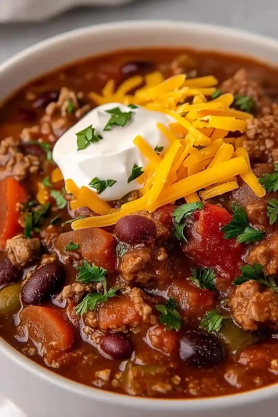 Slow Cooker Stew Meat Chili