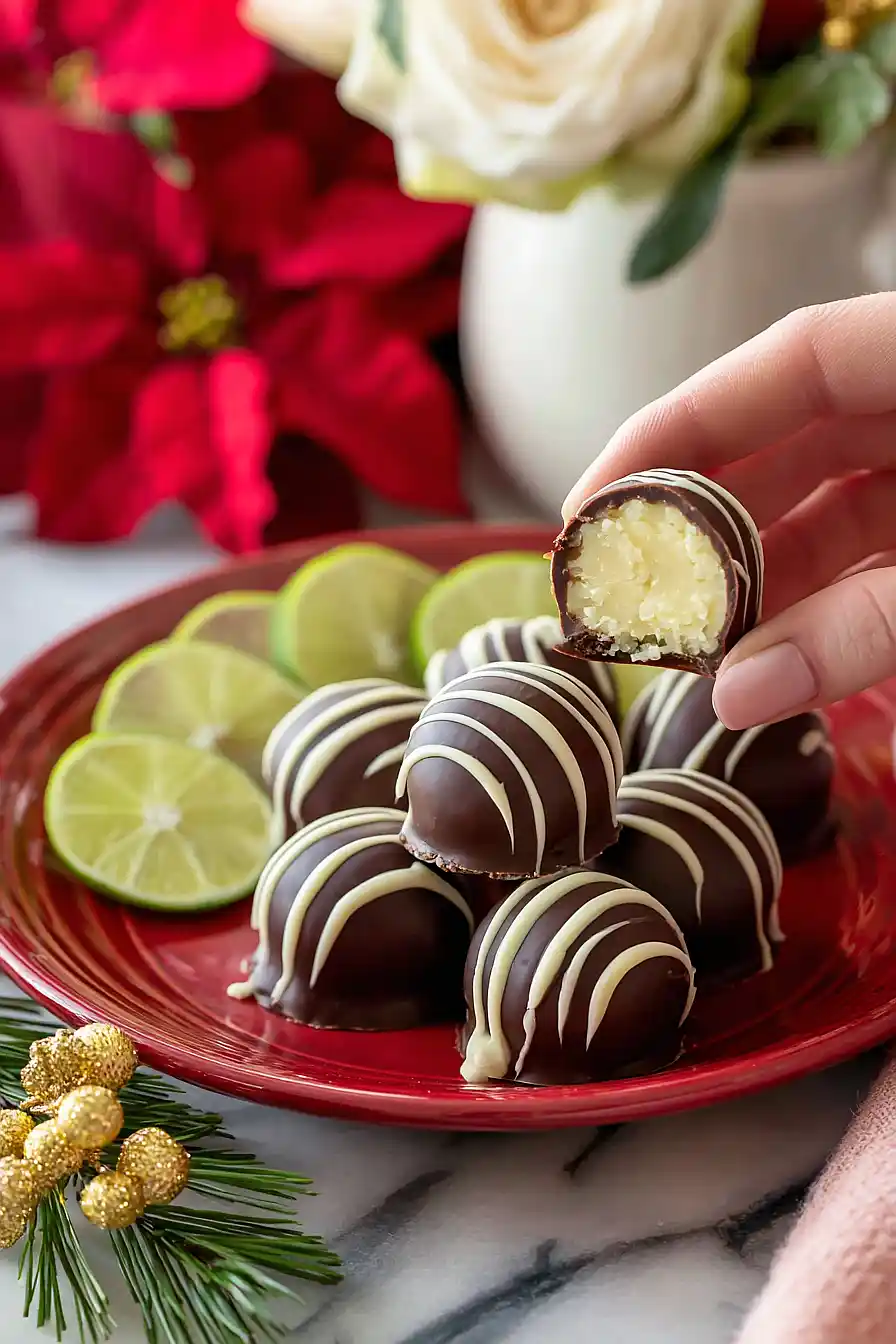 Irresistible Dark Chocolate Key Lime Pie Truffles
