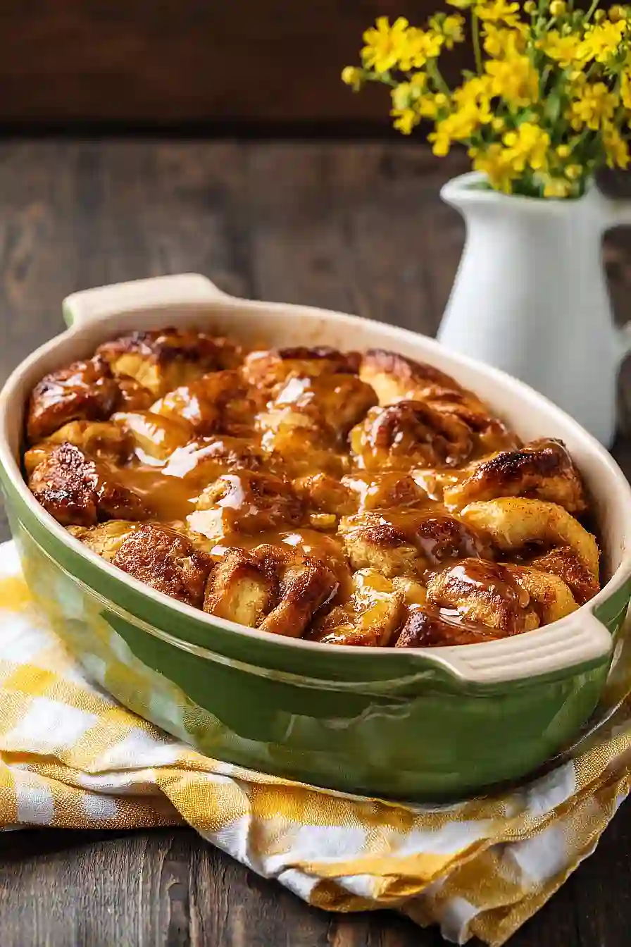 Easy Apple Cinnamon Roll Casserole
